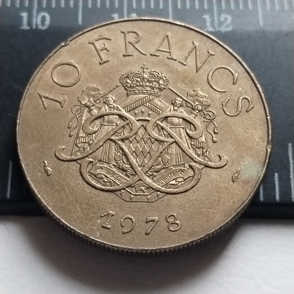 Монако 10 франков 1978. Редкая монета, тираж 190.000шт. XF купить на OZON по низкой цене ...