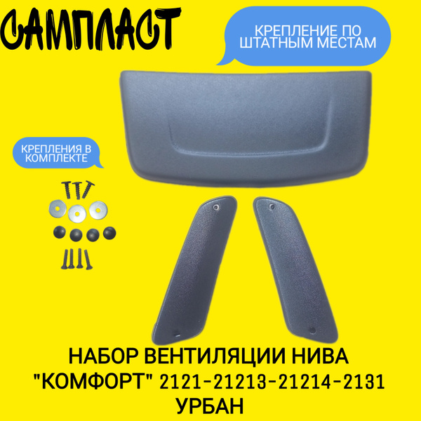 Накладки воздухозаборника и задних стоек кузова Нива, Ваз 2121, 2131 ...