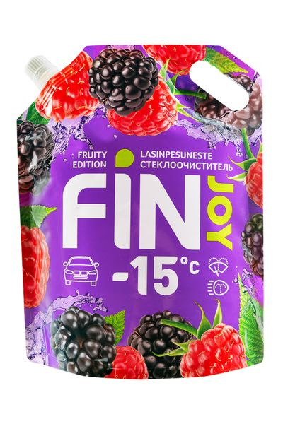 Жидкость стеклоомывающая зимняя FIN JOY FRUITY, незамерзающая, -15С, 3л купить на OZON по низкой ...