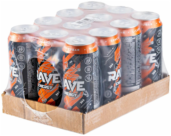 RAVE Энергетический напиток Sun Strike 0,5 мл х 12 шт купить на OZON по ...