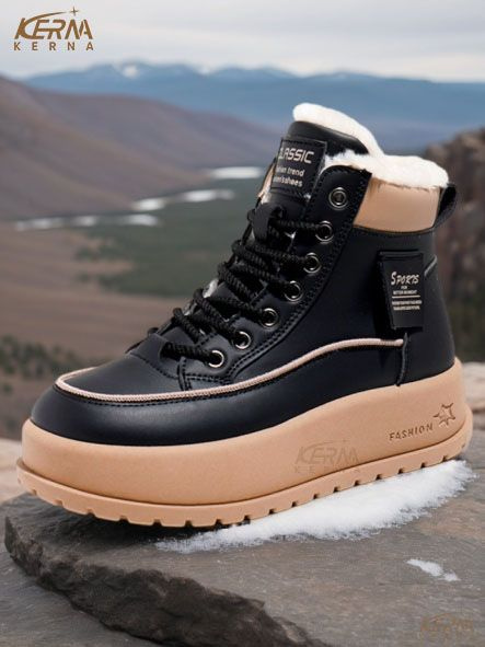 Ботинки Женский KERNA черный, размер 35 броги Зима D Шнурки Без каблука Бахрома Россия купить c ...
