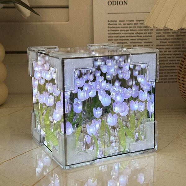 Ночник с тюльпанами,подарок девушке,ночник для девочки diy,30 цветок ...