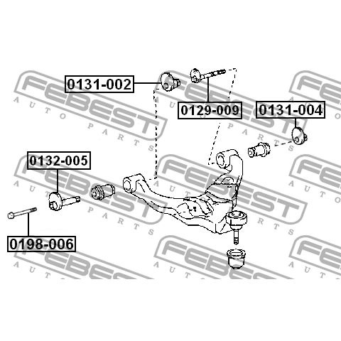 Болт крепления рычага передн подвески TOYOTA LAND CRUISER PRADO 120 02 ...