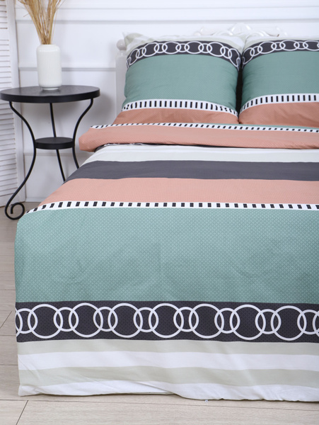 Комплект постельного белья Sofitex Комплект 1.5-спальный на молнии поплин , наволочки 70x70 ...