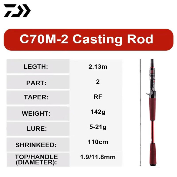 2022 DAIWA SALAMANDURA MX C70M-2 Удилище Luya rod для дальнобойной ловли рыбы купить c доставкой ...