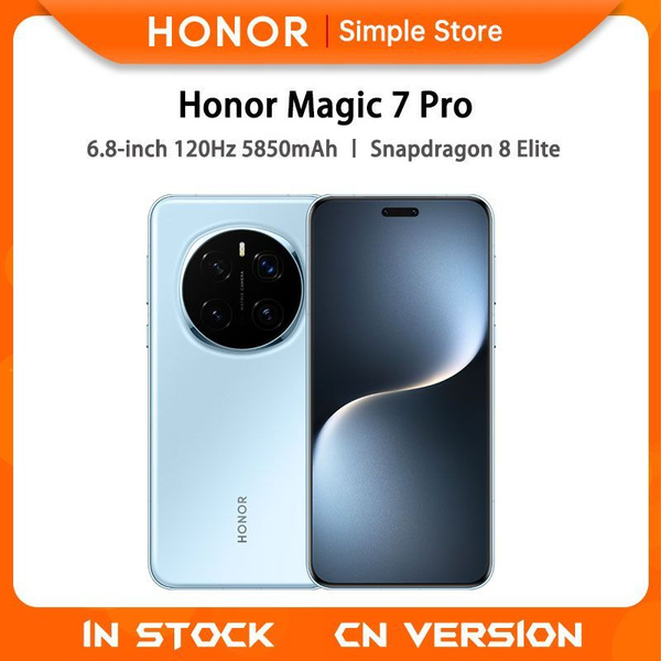 Смартфон Honor Новый мобильный телефон Magic 7 Pro 5G Snapdragon 8 Elite 6,8 дюйма 120 Гц 50 МП ...