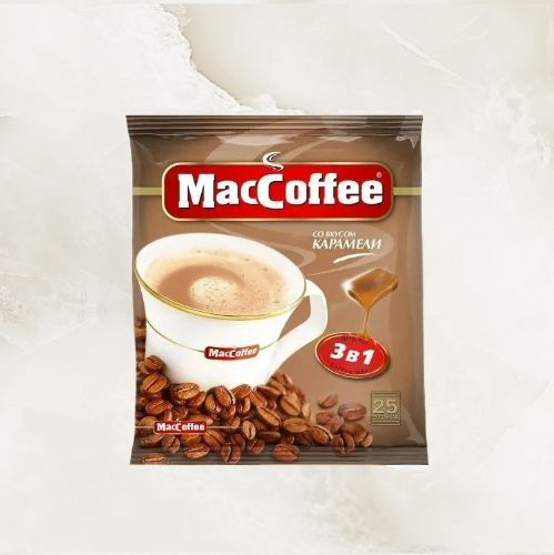 Растворимый кофейный напиток MacCoffee Caramel (МакКофе) со вкусом ...