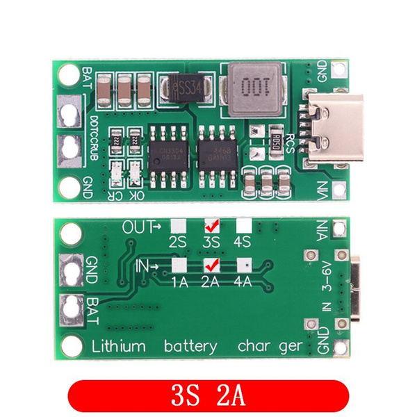 Зарядное устройство Multi-Cell 2S 3S 4S Type-C до 8.4V 12.6V 16.8V Step-Up Boost LiPo Polymer Li ...