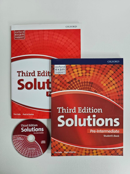 Solutions Pre intermediate Third Edition. КОМПЛЕКТ: Учебник + Рабочая тетрадь + CD/DVD купить на ...