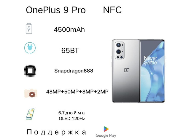 Смартфон OnePlus 9 Pro/2 256 ГБ 12 ГБ Белый OLED/AMOLED 2 SIM купить c доставкой на OZON по ...
