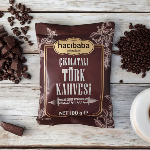 Кофе молотый HACIBABA Турецкий кофе с ШОКОЛАДОМ Арабика 100% в мягкой ...