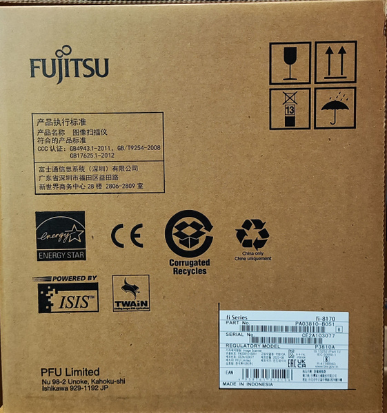 Fujitsu Сканер fi-8170, серый купить на OZON по низкой цене (1776836333)