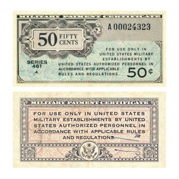 50 центов 1946 США военный платежный сертификат, копия купить на OZON по низкой цене (1778470299)