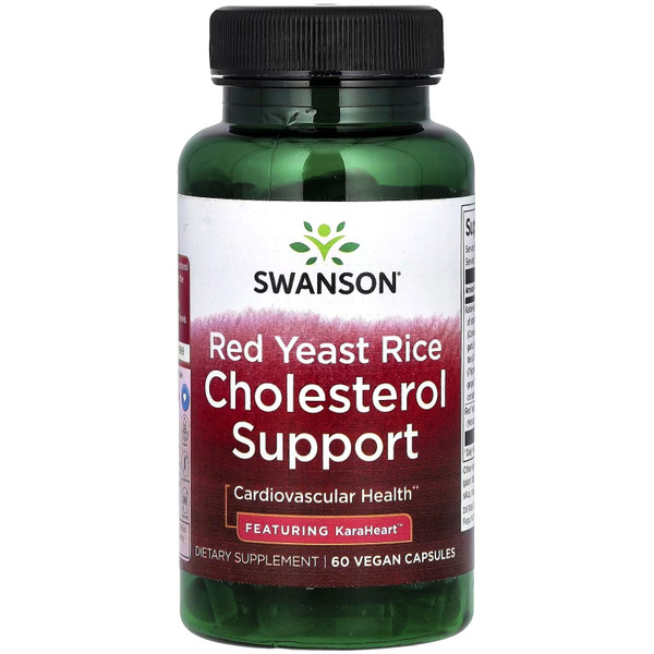 Cholesterol Support Red Yeast Rice Featuring KaraHeart 60 veg caps ...