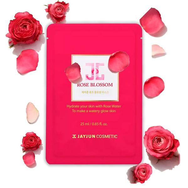 Тканевая маска / 10 шт в наборе / JayJun Rose Blossom Mask для лица с розовой водой купить на ...