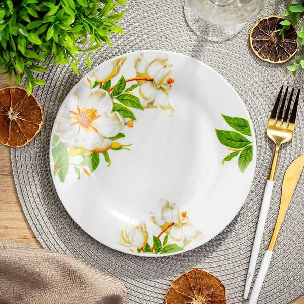 Тарелка десертная DANIKS, Керамика, диаметр 20 см купить c доставкой на OZON по низкой цене ...