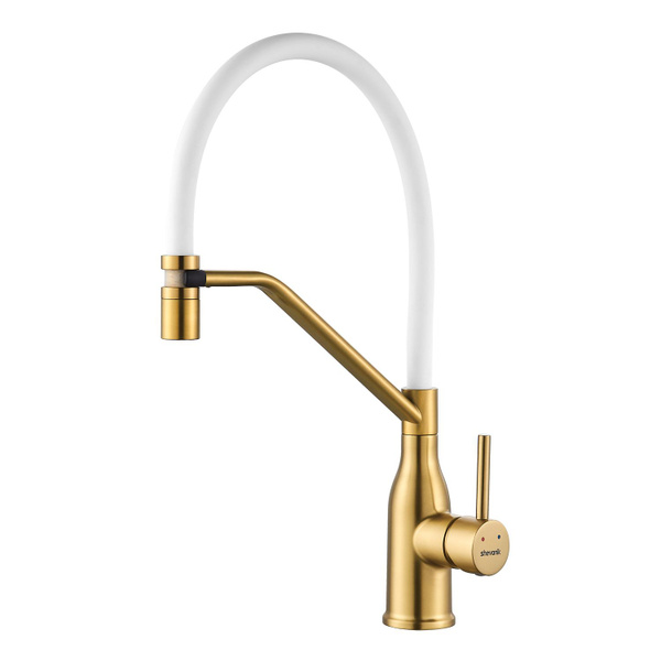 Смеситель для кухни с гибким изливом и душем Shevanik S343G-1 купить на OZON по низкой цене ...