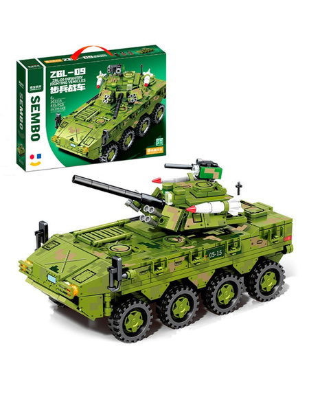Конструктор Sembo Block "Китайский пехотный танк ZBL-09", 455 деталей ...