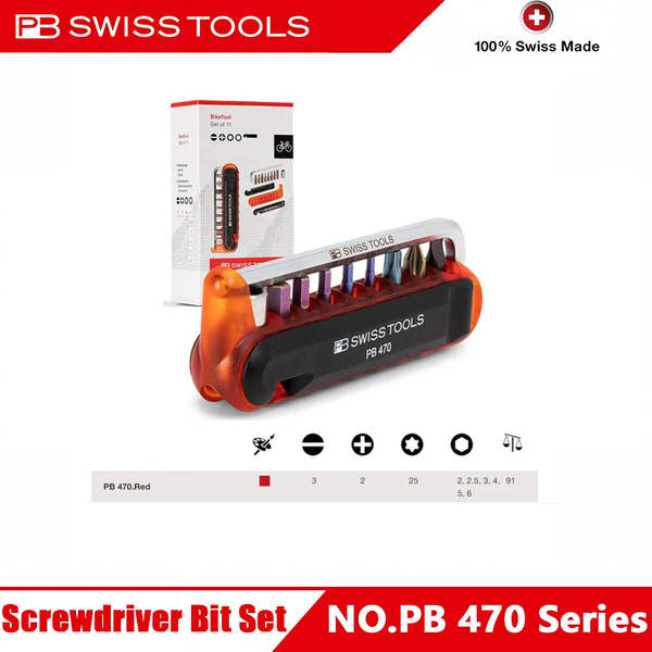 PB SWISS, Набор бит для отверток из 9 предметов, многоцветные биты, аксессуары для инструментов ...
