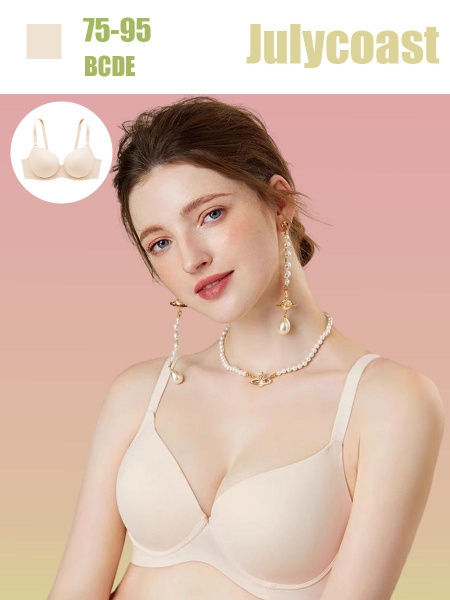 Бюстгальтер Женский бралетт, классическая чашка, размер 95C, 95D бежевый Капрон, Спандекс ...