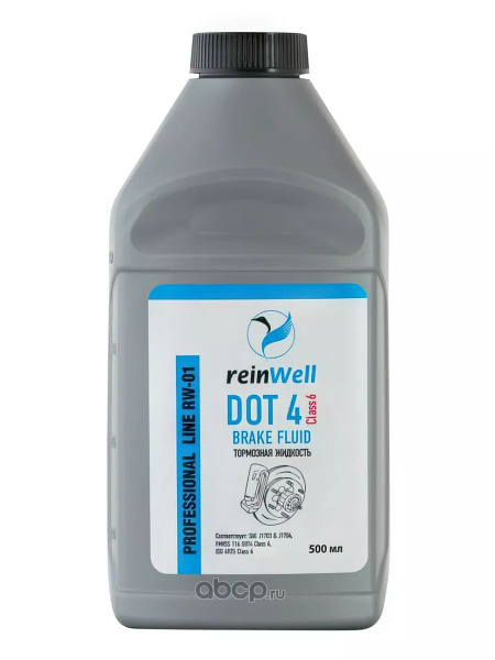 Тормозная жидкость DOT4 CLASS 6 (0, 5л) купить на OZON по низкой цене (1861552914)