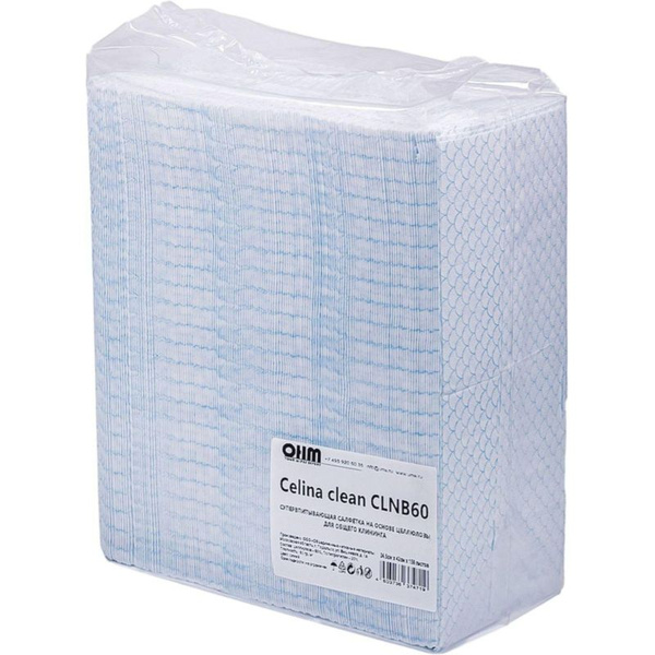 Материал протирочный нетканый Celina clean CLNB60 голубой 24,5х42 ...