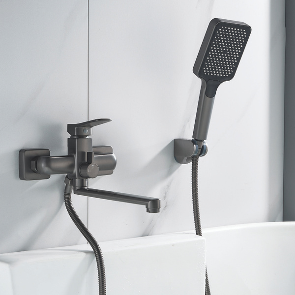 Смеситель для ванны с коротким изливом Shevanik S9902 купить на OZON по низкой цене (1893686890)