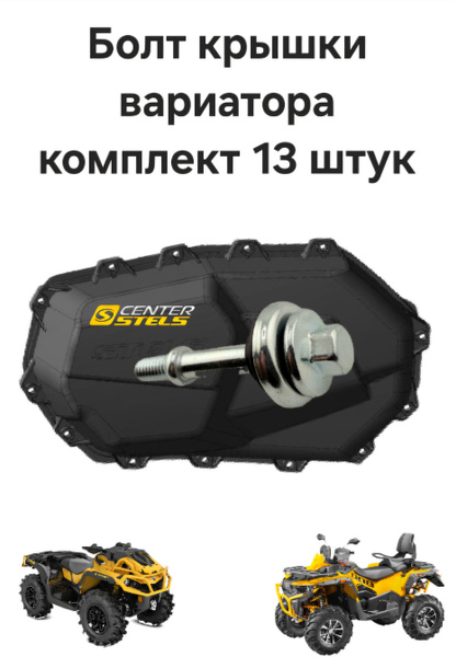 Болт клапанной крышки и крышки вариатора М6х45мм, Stels Guepard, BRP ...