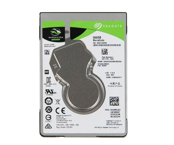 2.5" 500 ГБ Жесткий диск Seagate BarraCuda (ST500LM030) HDD 500 ГБ ...