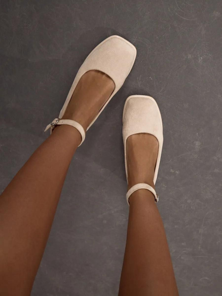 Балетки Женский JOYCITY Текстиль, размер 38 F Россия Пряжки Укрепленный мысок купить c доставкой ...