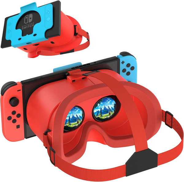 VR-очки для Nintendo Switch и Switch OLED, с регулируемыми линзами и удобным оголовьем ...