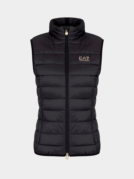 Жилет утепленный Женский EA7 черный, размер 46, 48 Полиамид Китай купить c доставкой на OZON по ...