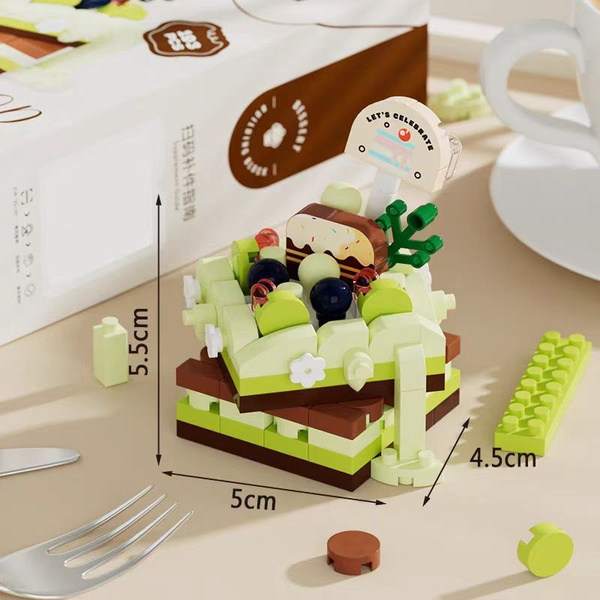 Десертный праздничный торт таро-пюре Bobo building block toy купить на ...