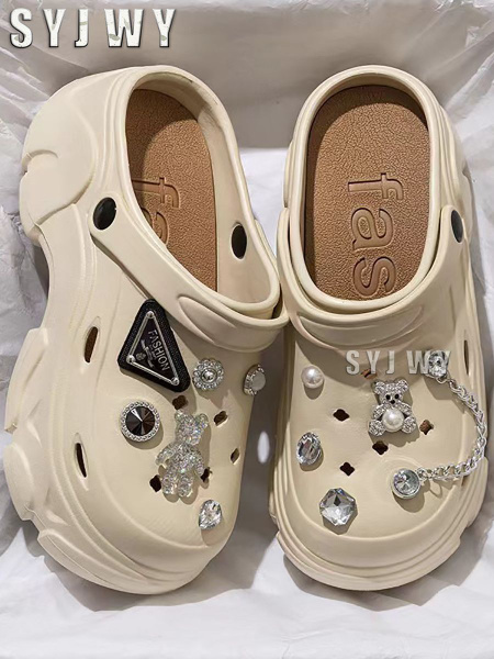 Сабо Женский SYJWY Полимерный материал, размер 40, 41 Закрытый нос, Легкая модель Без каблука ...