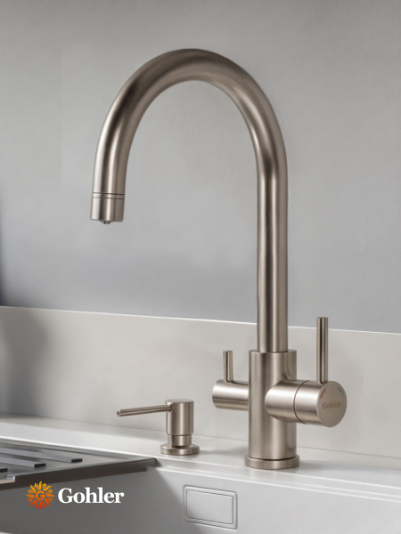 Смеситель для кухни с краном под фильтр для питьевой воды Gohler G4023S ...