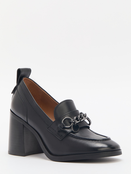 Туфли Женский Tendance Натуральная кожа размер 37 Толстый каблук T узкая Франция купить C