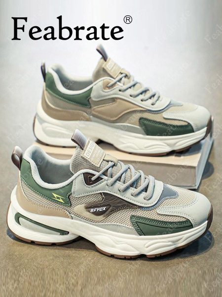 Кроссовки Мужской Feabrate, размер 42 Лето Шнурки, Без застёжки Шнуровка купить c доставкой на ...