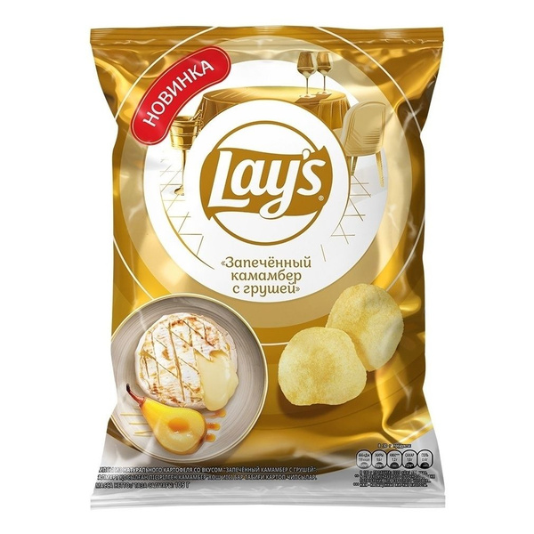 Чипсы картофельные Lay's запеченный камамбер с грушей 105 г купить на OZON по низкой цене ...