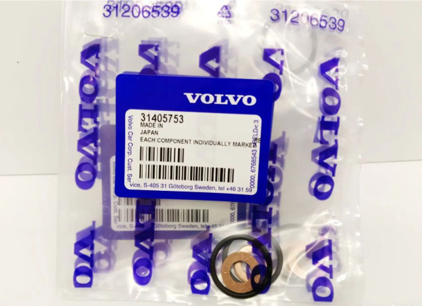 31405753 Комплект уплотнительных колец для форсунок Volvo 4 шт Original ...