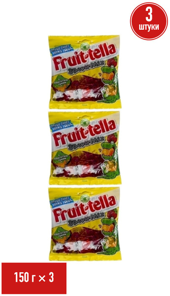 Мармелад Fruittella Звери Mix жевательный 150 г, набор: 3 штуки купить на OZON по низкой цене ...