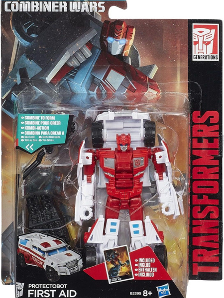 Трансформер "PROTECTOBOT FIRST AID", высота 12 см, Transformers Deluxe ...