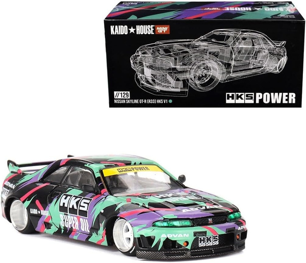 KAIDO HOUSE x Mini GT Nissan Skyline GT-R (R33) HKS V1 (year 2024 ...