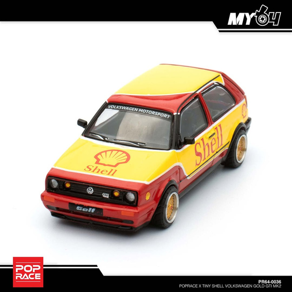 Машинка Pop Race 1/64 #S3-03 POPRACE X TINY SHELL VOLKSWAGEN GOLF GTI ...