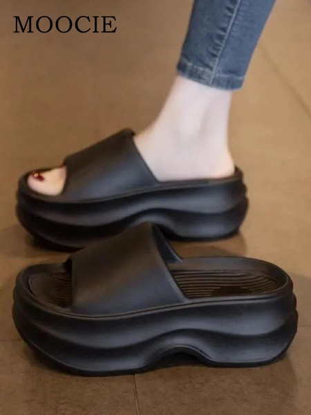 Шлепанцы Женский MOOCIE, размер 36 EVA Толстая подошва Без застёжки Китай Аппликация Лето купить ...