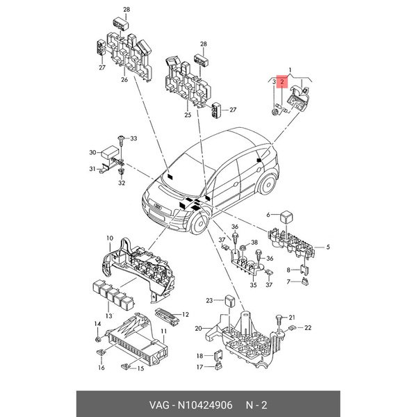 Предохранитель 150a силовой VAG N10424906 купить c доставкой на OZON по ...
