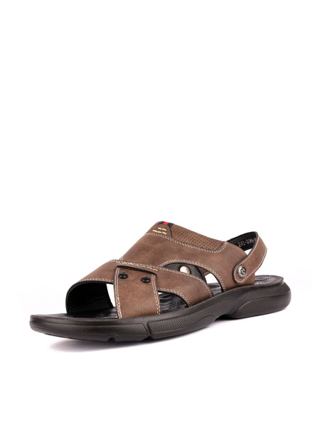 Сандалии Мужской Instreet, размер 42 Нубук искусственный Без каблука 6 Лето Россия купить c ...