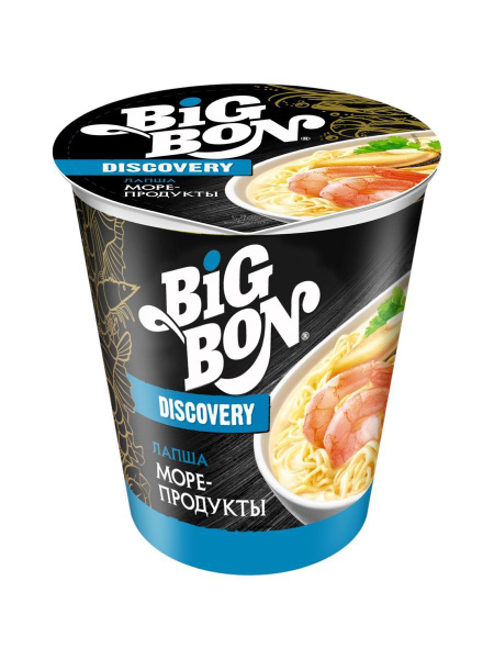Лапша Big Bon с морепродуктами, 70г купить на OZON по низкой цене ...