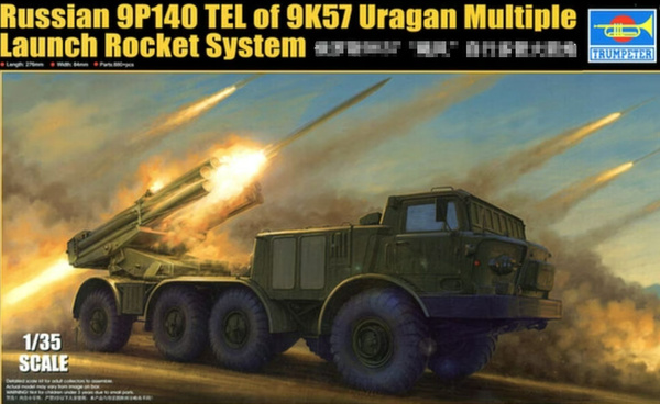Trumpeter 01026 1/35 9P140 Советская многопусковая ракета 9P140 TEL ...
