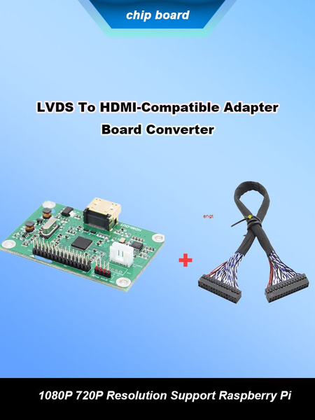 LVDS +cable To HDMI-Compatible Adapter Board Converter Compatible with ...