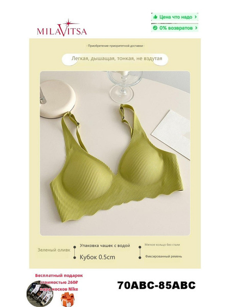 Бюстгальтер Женский Milavitsa, размер 85A, 85B разноцветный Китай купить c доставкой на OZON по ...